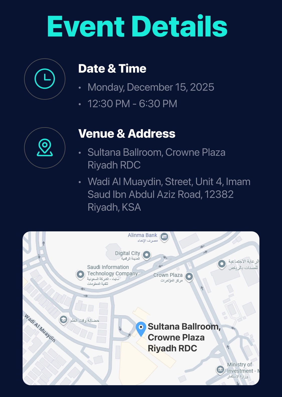 Can’t Make It to Riyadh? We’re Bringing the Summit To You!📱 Click to ...